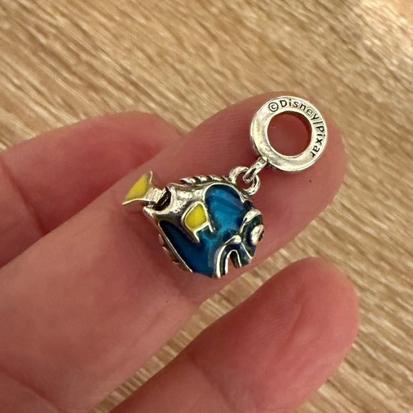 Disney | Accessories | Disney Blue And Yellow Fish Charm | Poshmark